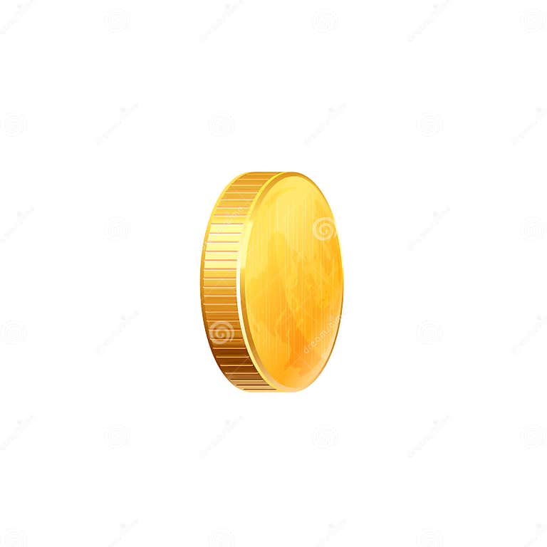 Gold coin. Vector stock vector. Illustration of payment - 46165695