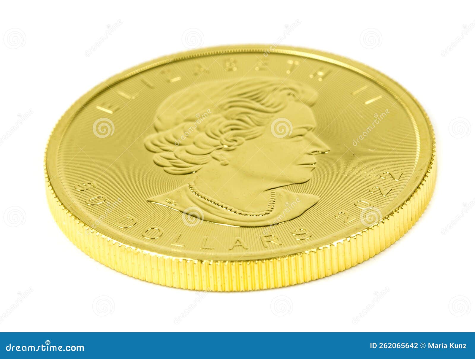 Gold Coin on White Background Stock Photo - Image of wealth, asset ...