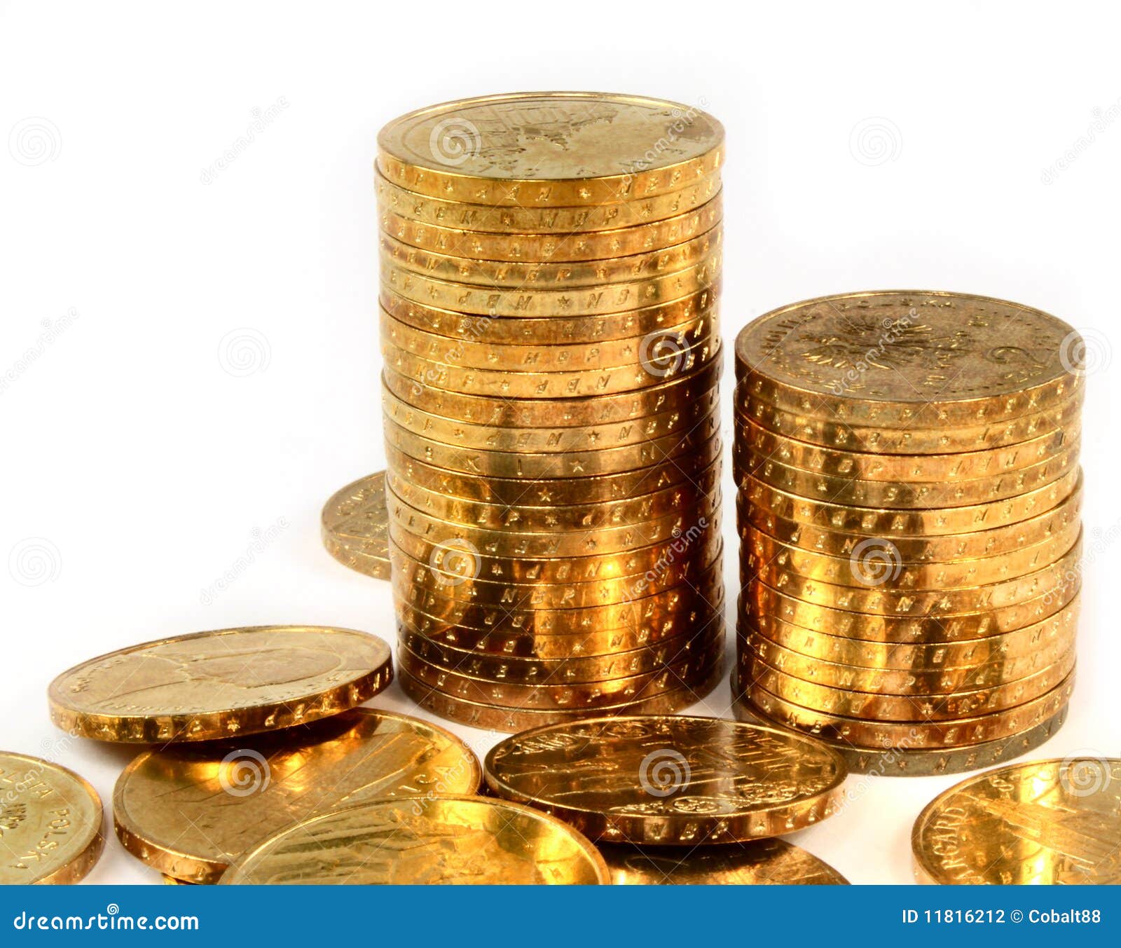 Gold coins stock photo. Image of metals, luck, metal - 11816212