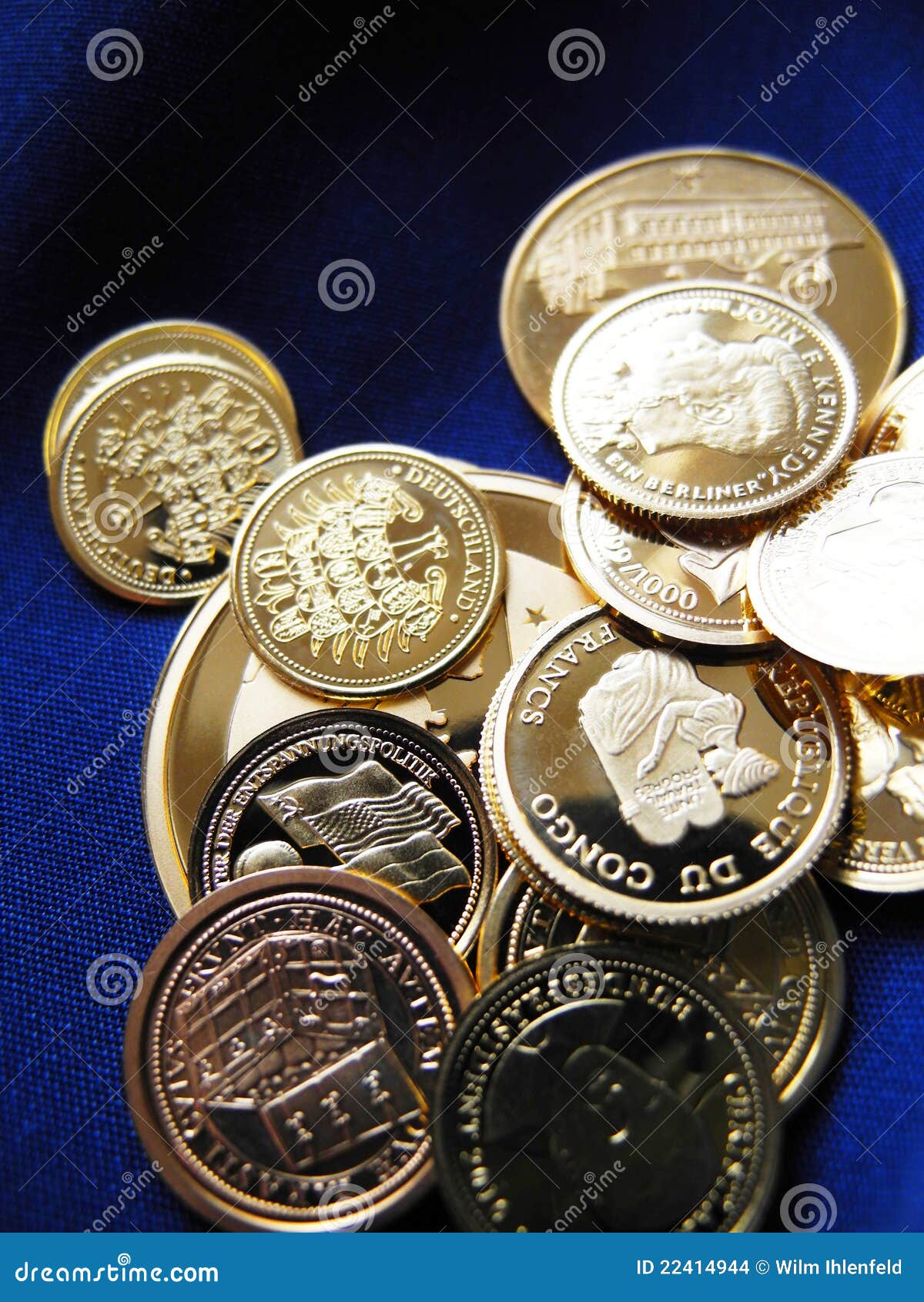 Gold coins stock photo. Image of luxury, expensive, banking - 22414944