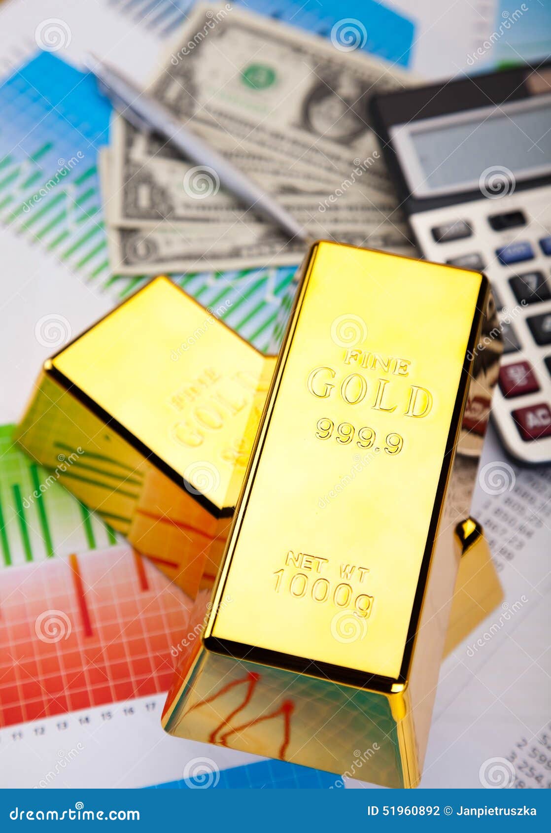 Gold and Coins, Ambient Financial Concept Stock Photo - Image of luxury ...