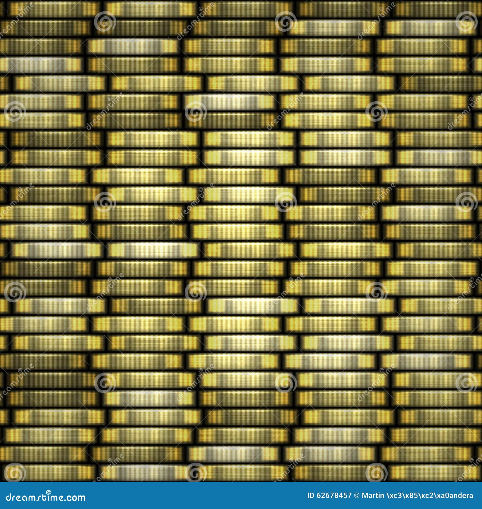 Gold Coins. Coin Stack Seamless Texture - Coins in Columns. Stock Image ...