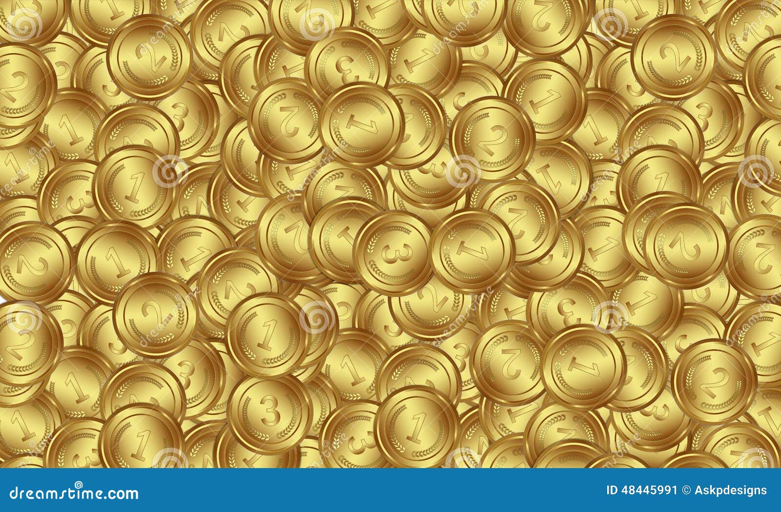 Gold Coins stock image. Image of golden, finance, elegant - 48445991