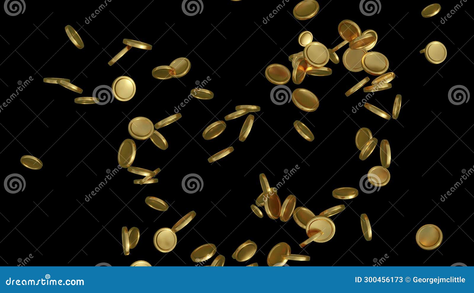 Gold Coins Generation 3d Concept Stock Video - Video of dynamic ...