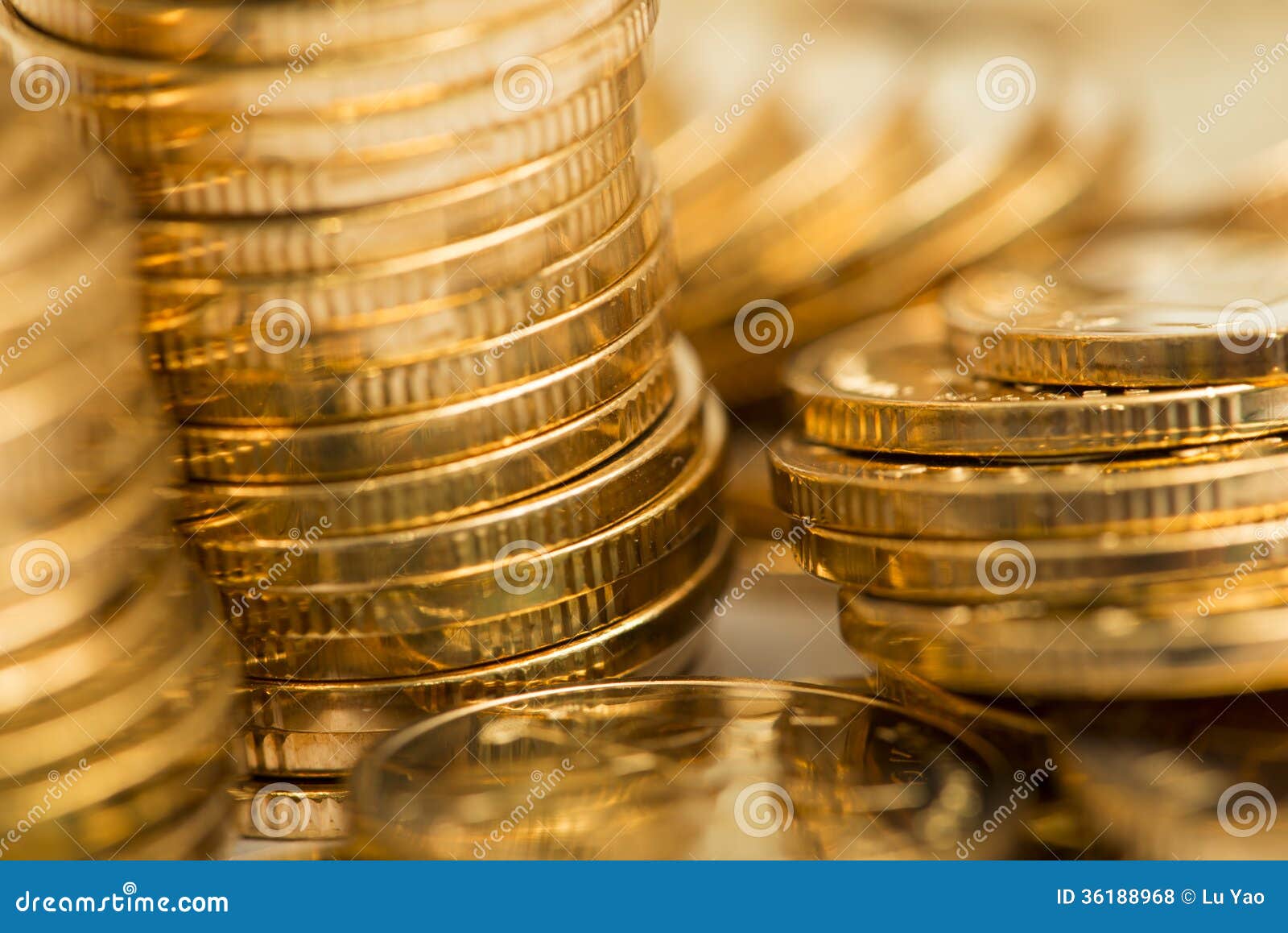 Gold coins stock photo. Image of exchange, banking, column - 36188968