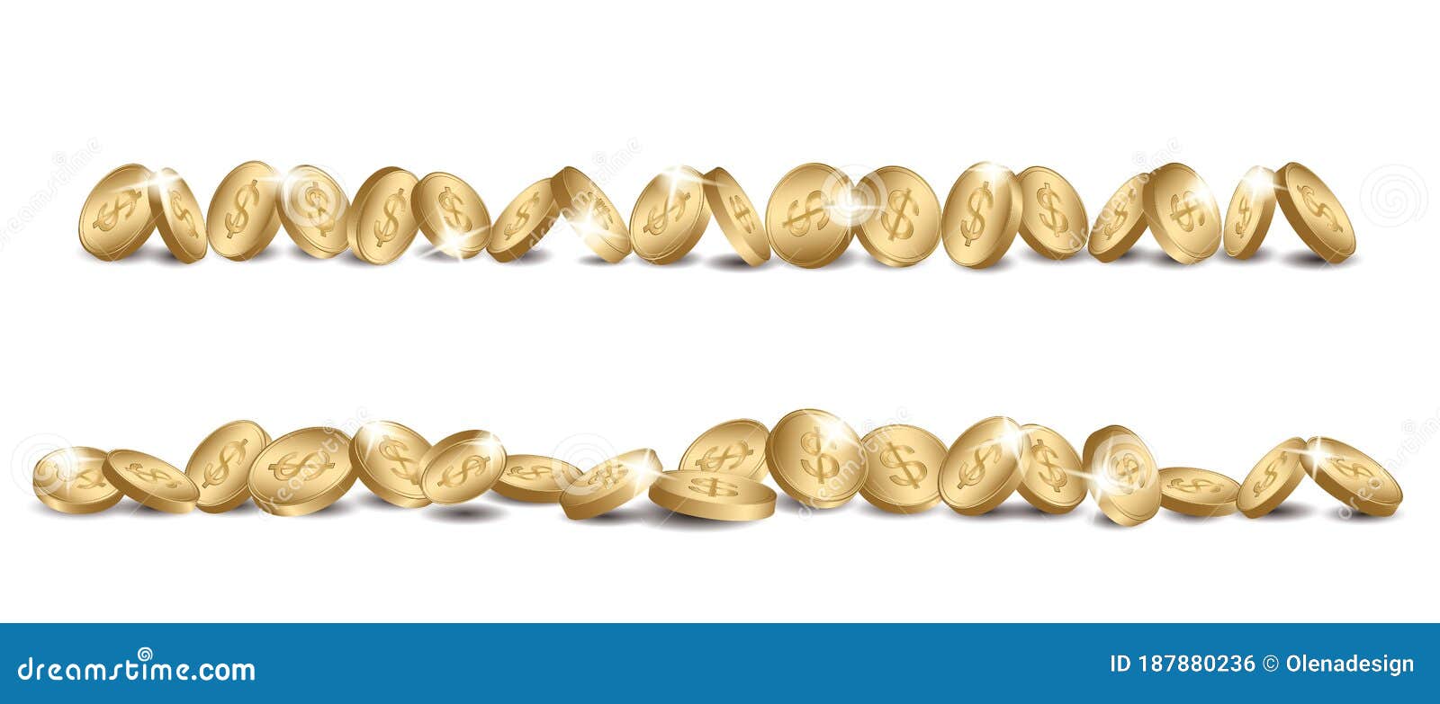 Coins Line Icon. Cash Money Sign. Continuous Line With 3d Star. Vector ...