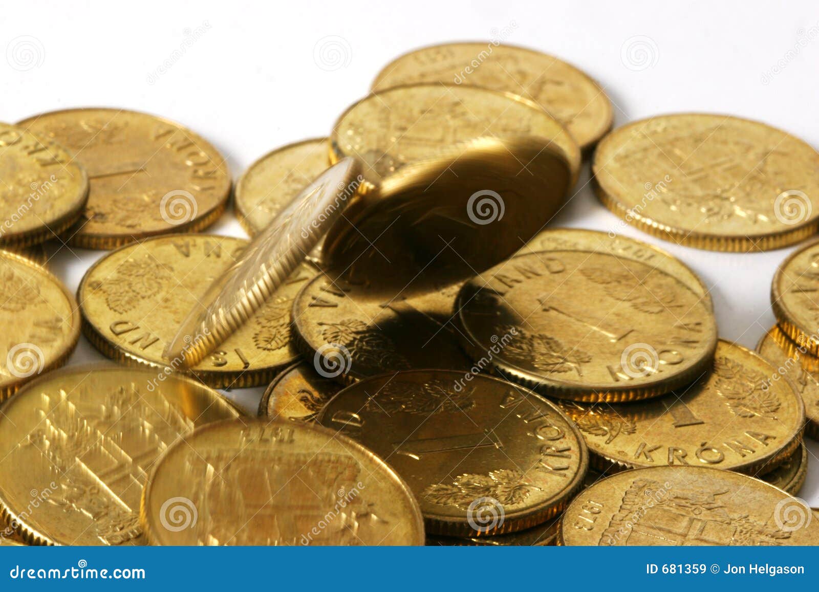 Gold coins in motion stock image. Image of gold, money - 681359
