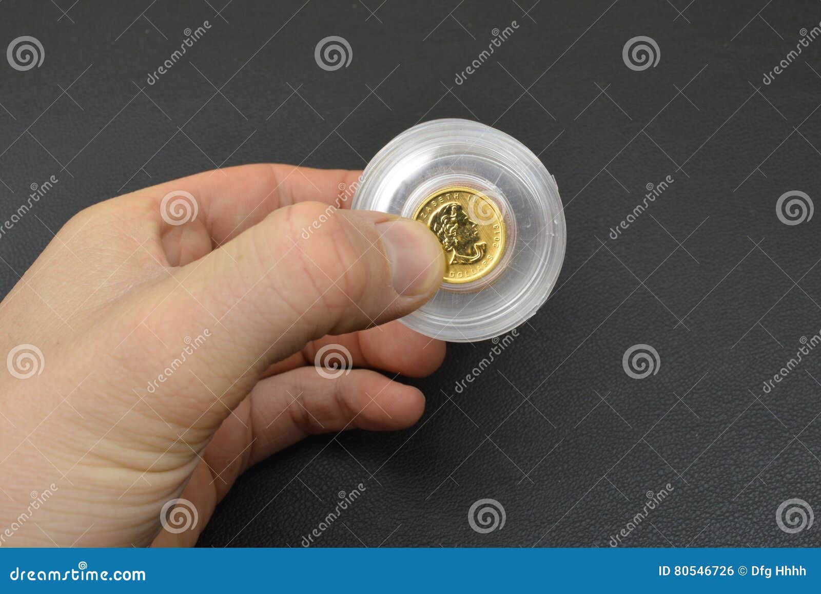 Gold Coins in Plastic Capsules Stock Photo - Image of finance, gold ...