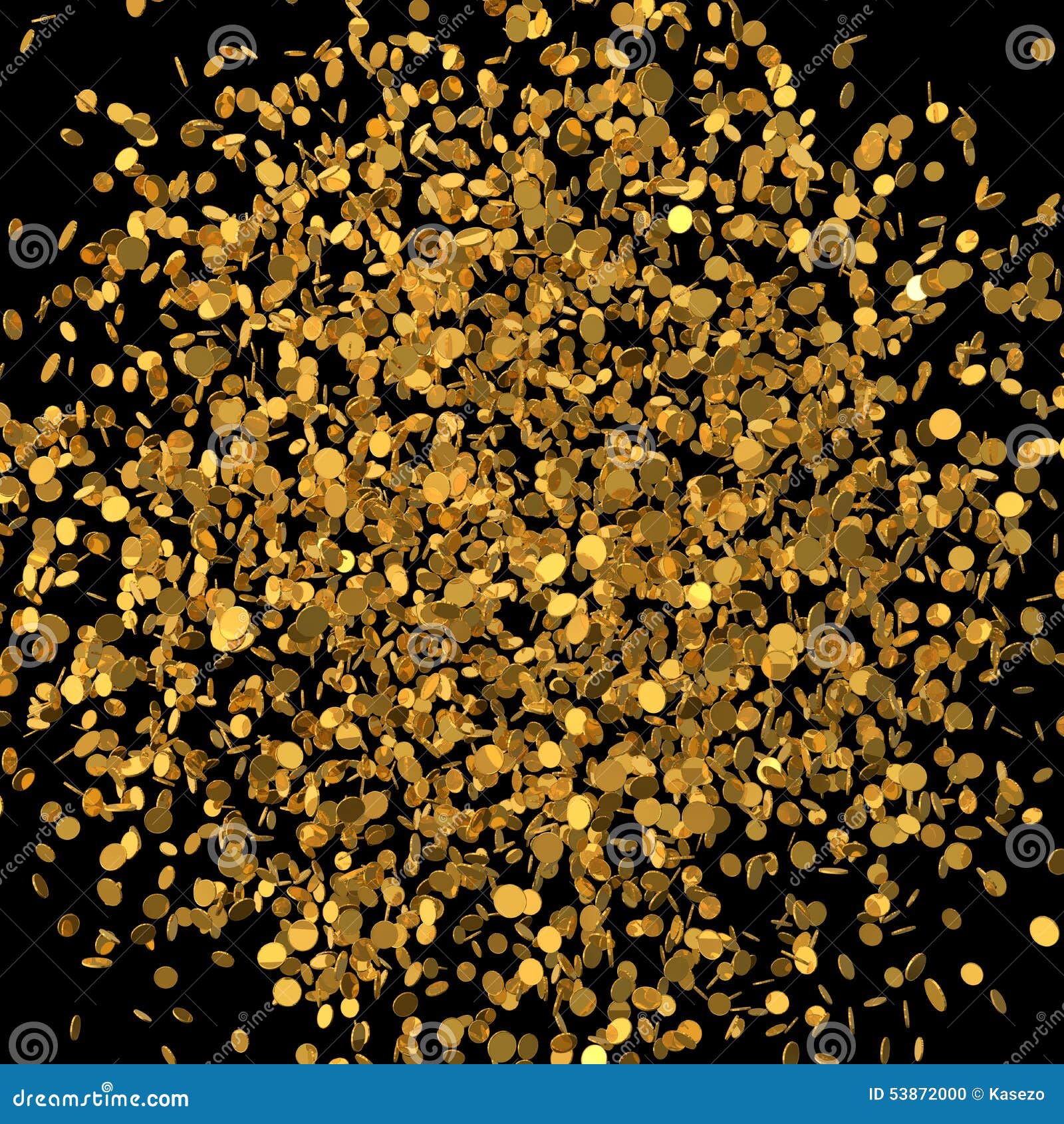 Gold coins stock illustration. Illustration of finance - 53872000