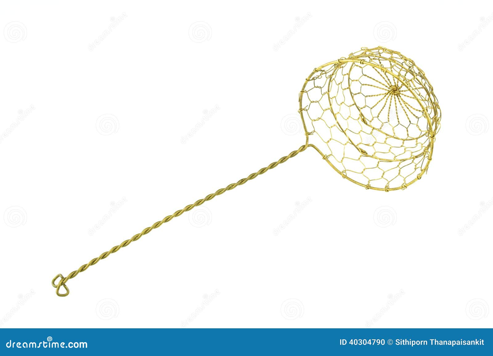 Gold colander isolated stock photo. Image of colander - 40304790