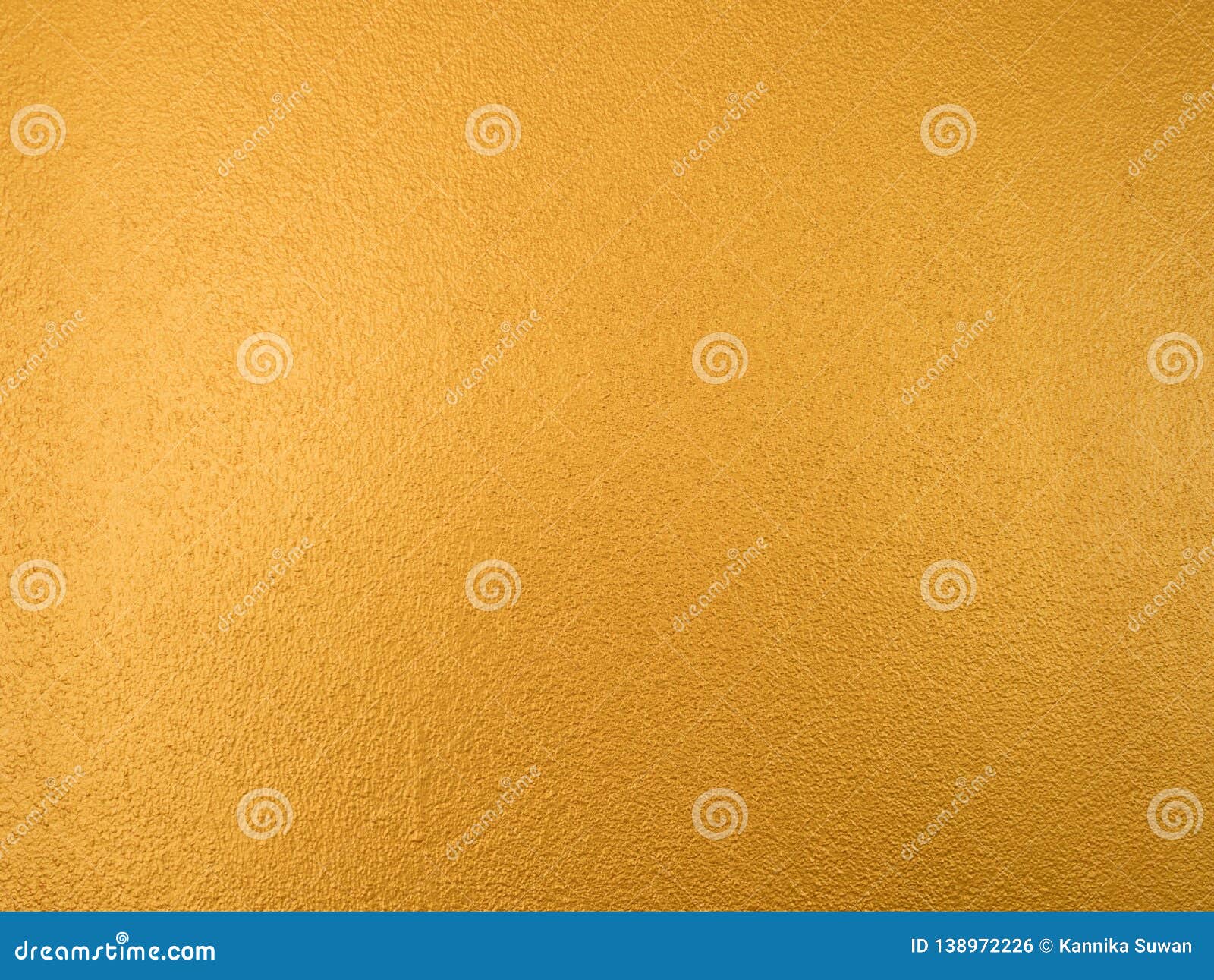 Gold Color Background. Rough Gold Texture Design On The Wall Royalty ...