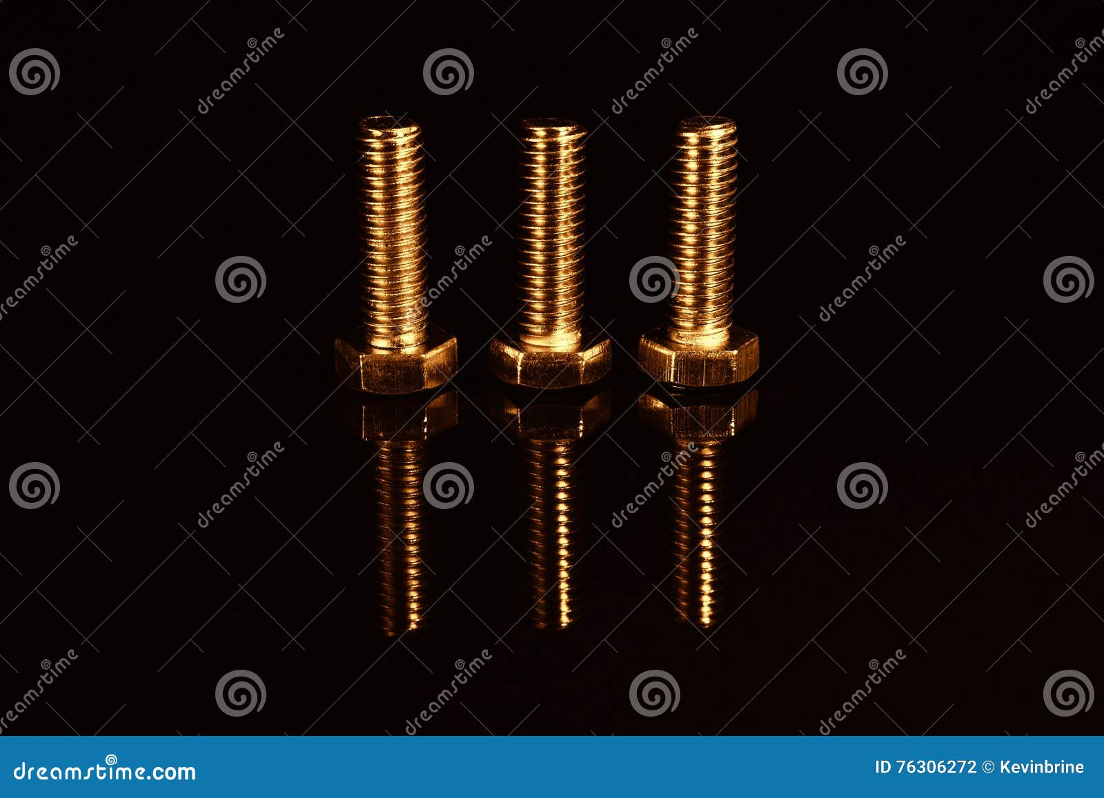 Gold Color Bolts stock photo. Image of background, machine - 76306272