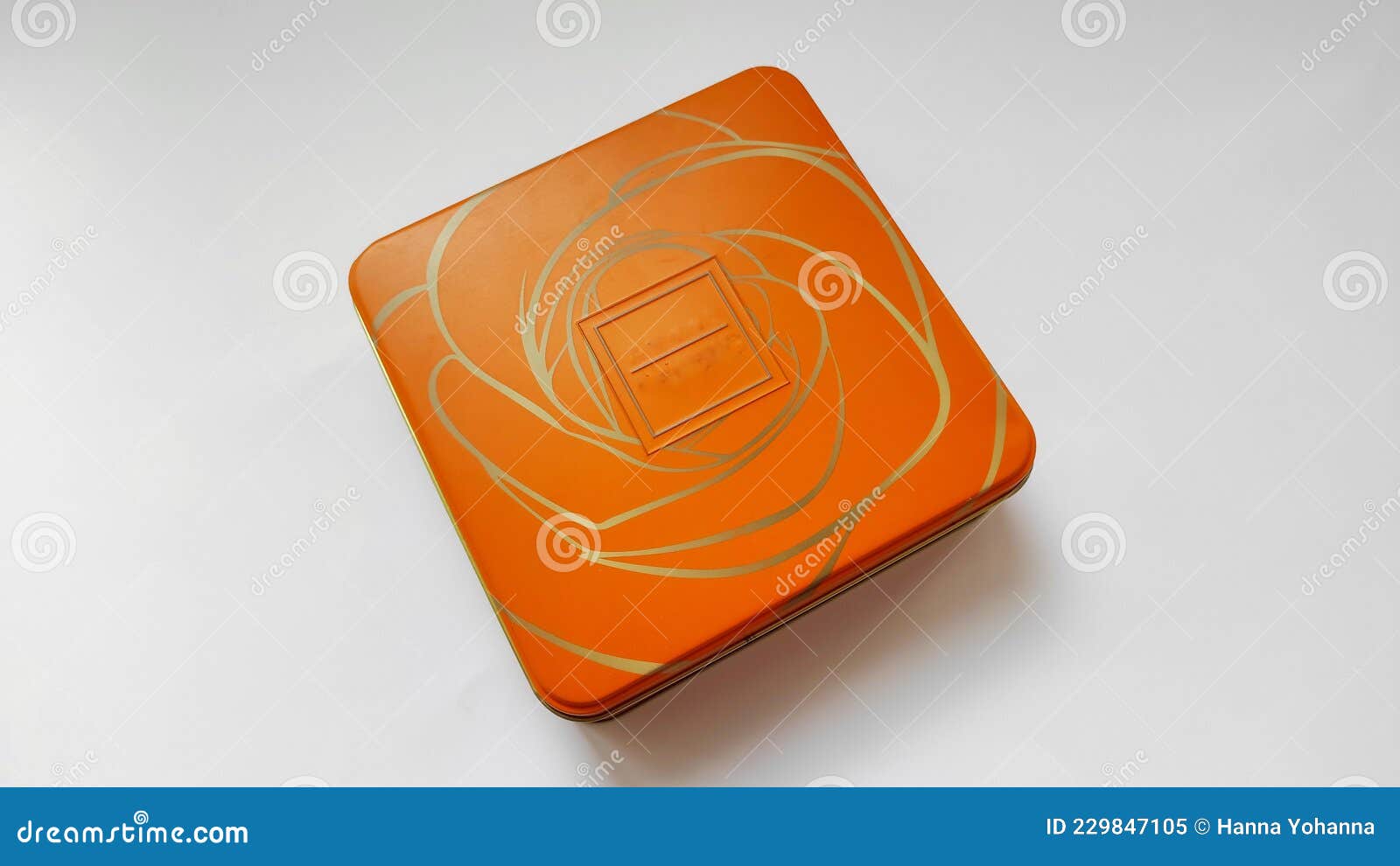 Gold Color Box with Plain White Background Stock Image - Image of ...