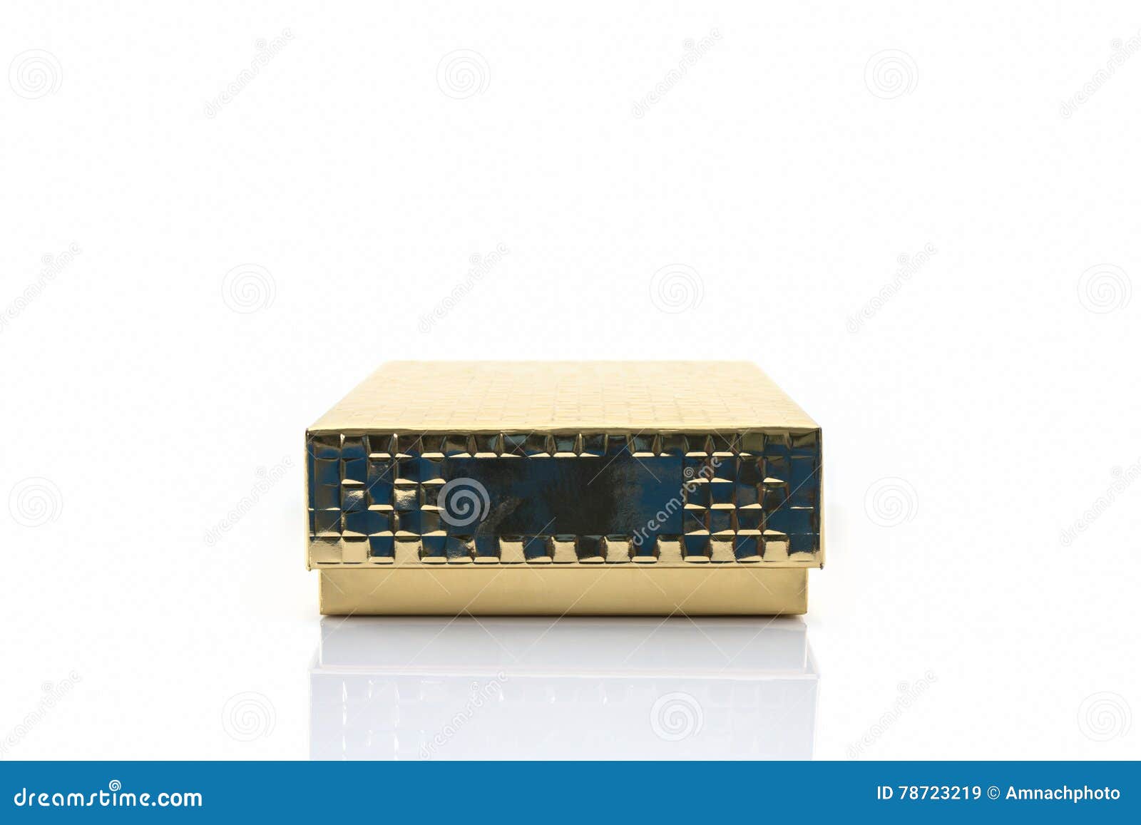 Gold color box. stock image. Image of container, merchandise - 78723219