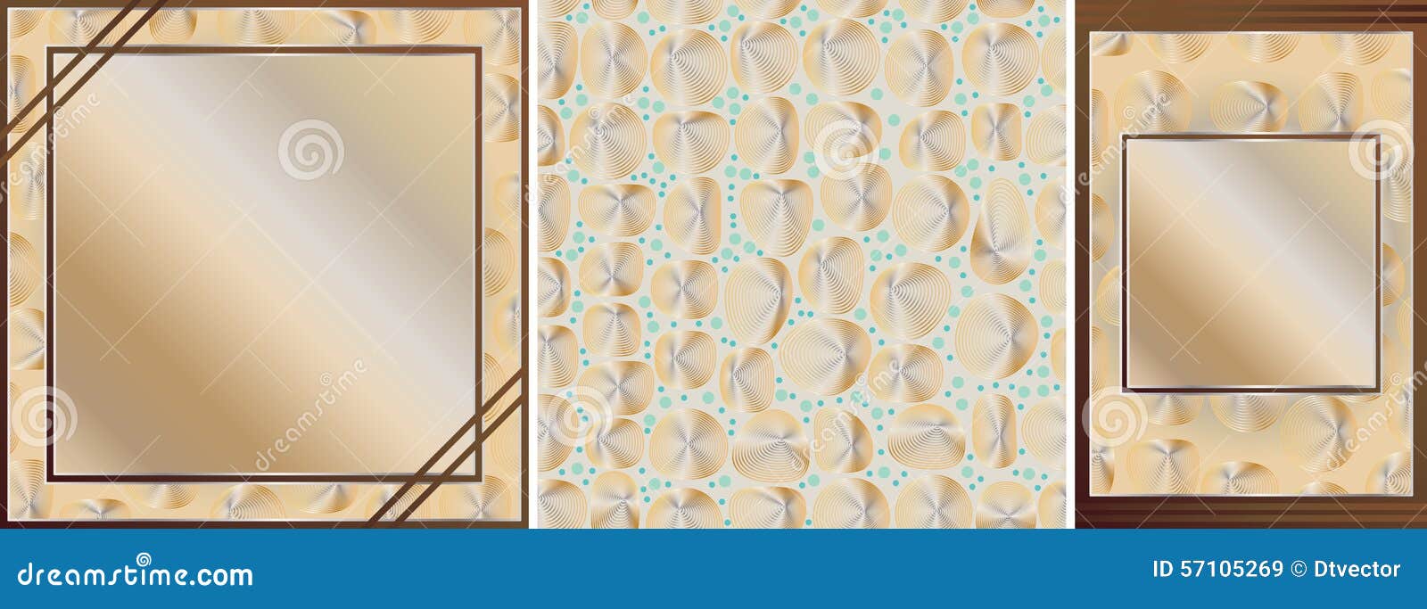 Gold color card set stock vector. Illustration of gift - 57105269