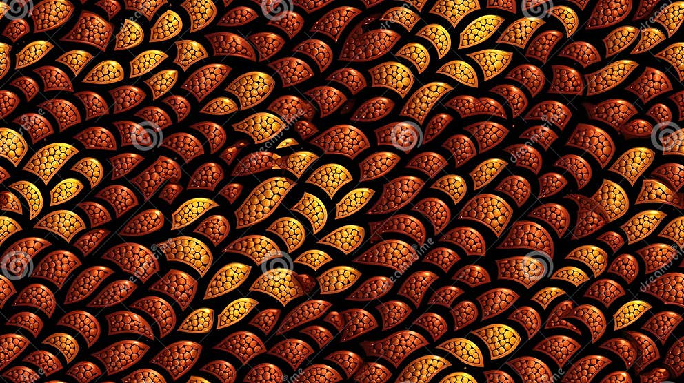 Gold Color Fabric Pattern Design Stock Illustration - Illustration of ...