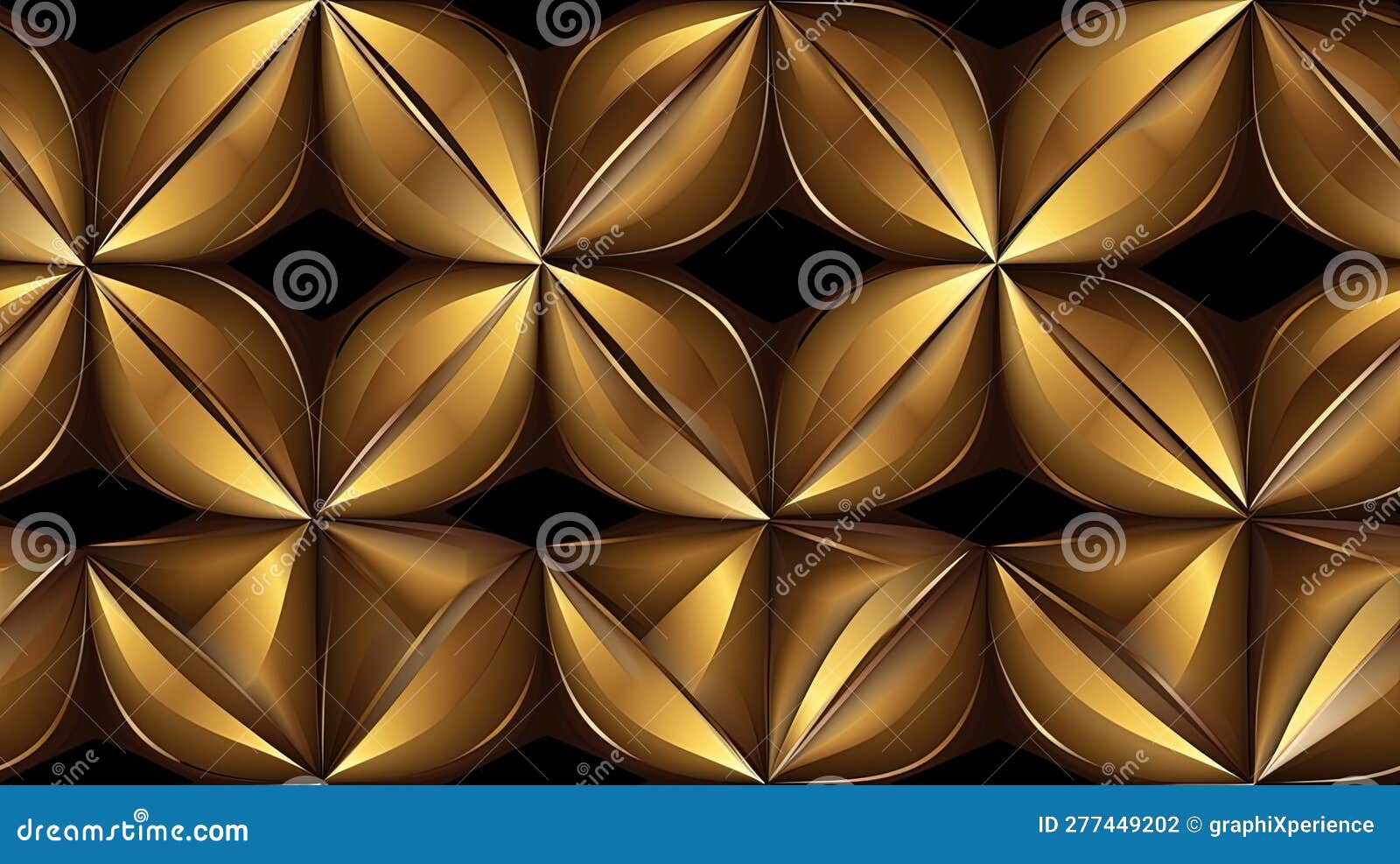 Gold Color Fabric Pattern Design Stock Illustration - Illustration of ...