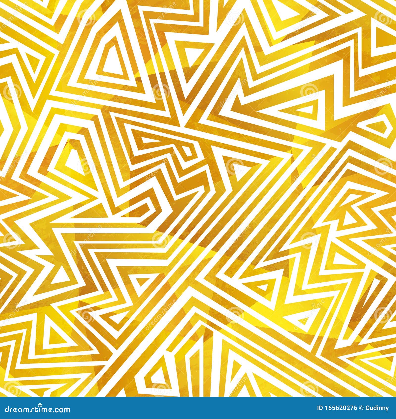 Gold Color Maze Seamless Pattern Stock Vector - Illustration of texture ...