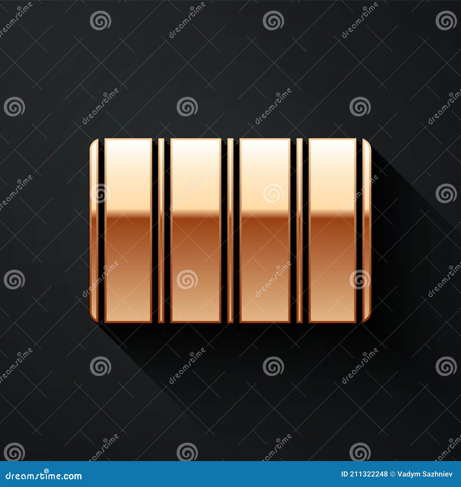Gold Color Palette Guide Icon Isolated on Black Background. Modular ...