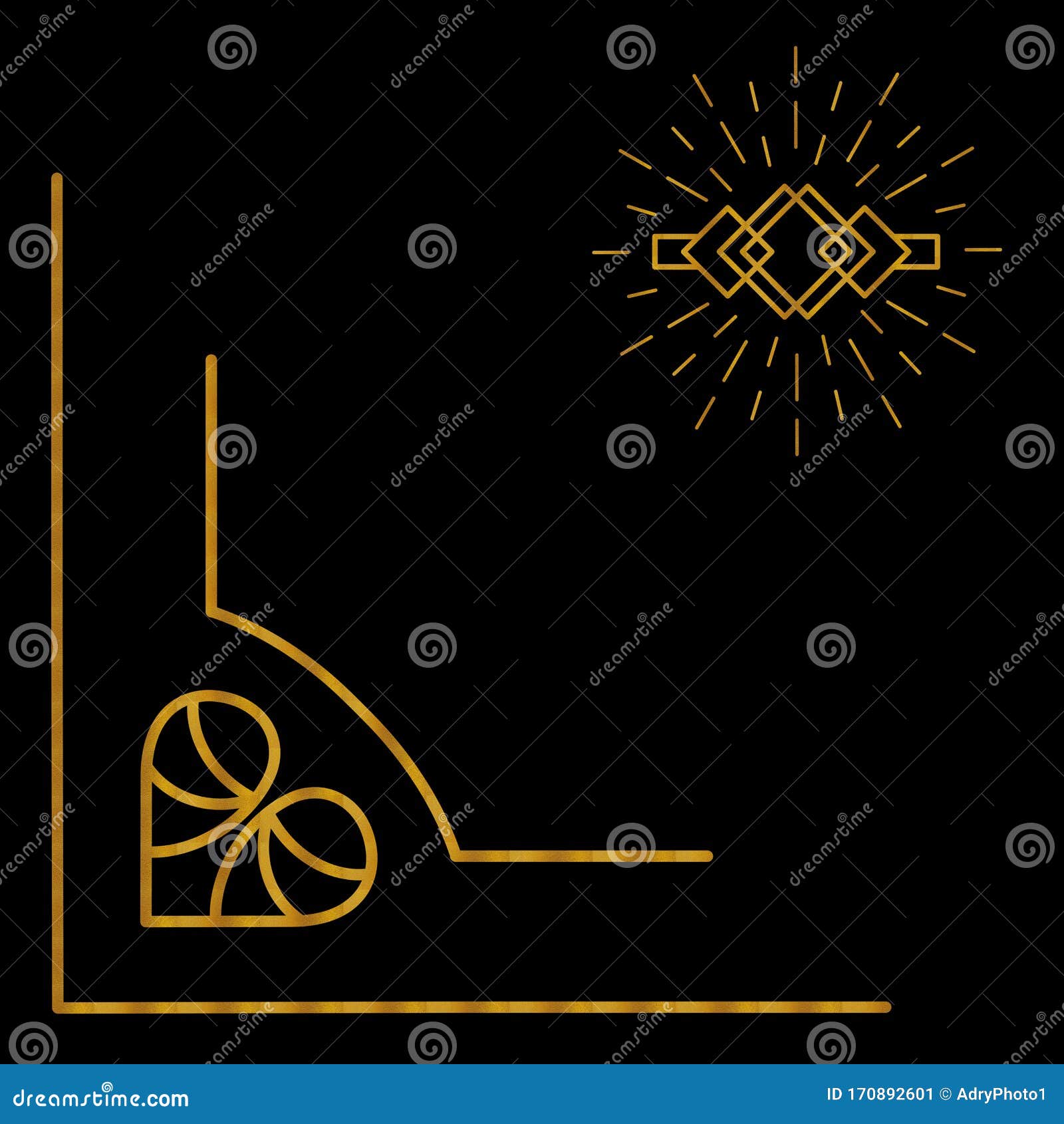 Gold Color Pattern, Square Format with High Resolution and Definition ...