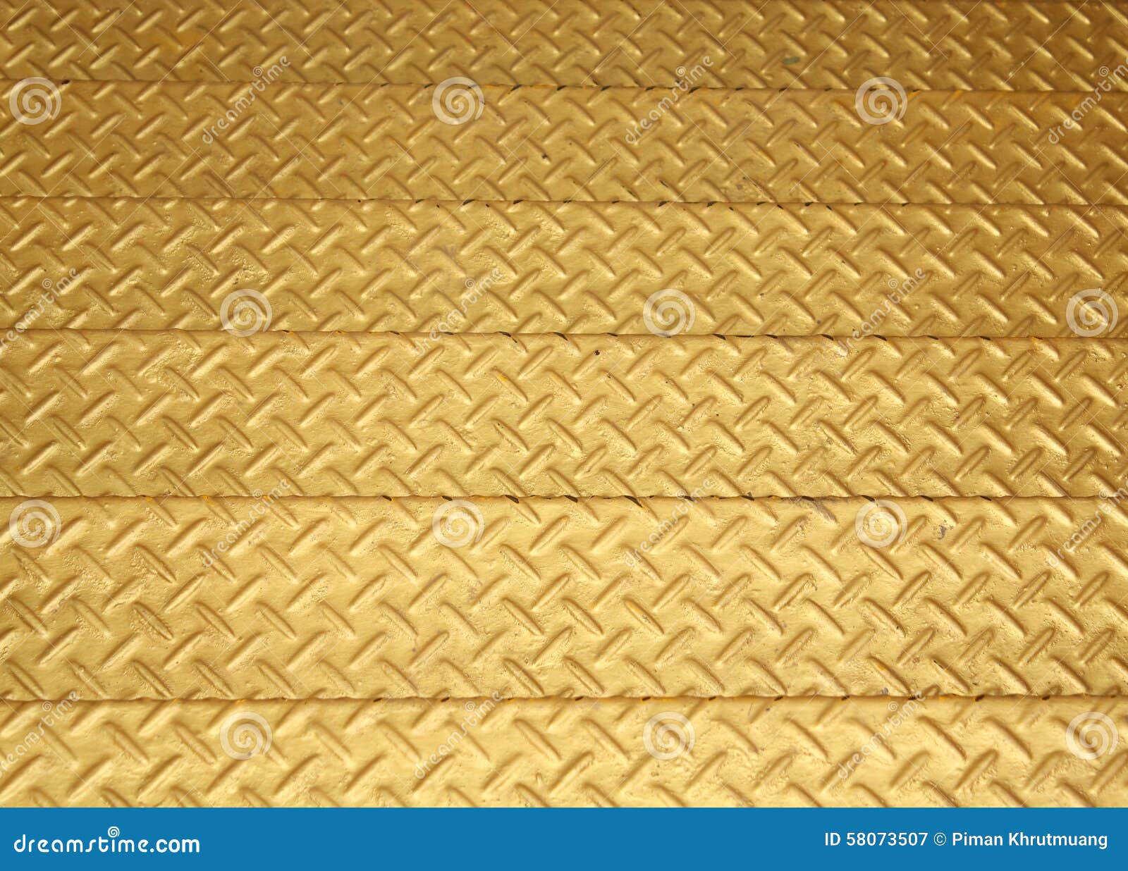 Gold Color Steel Diamond Plate Stock Image - Image of plate, iron: 58073507