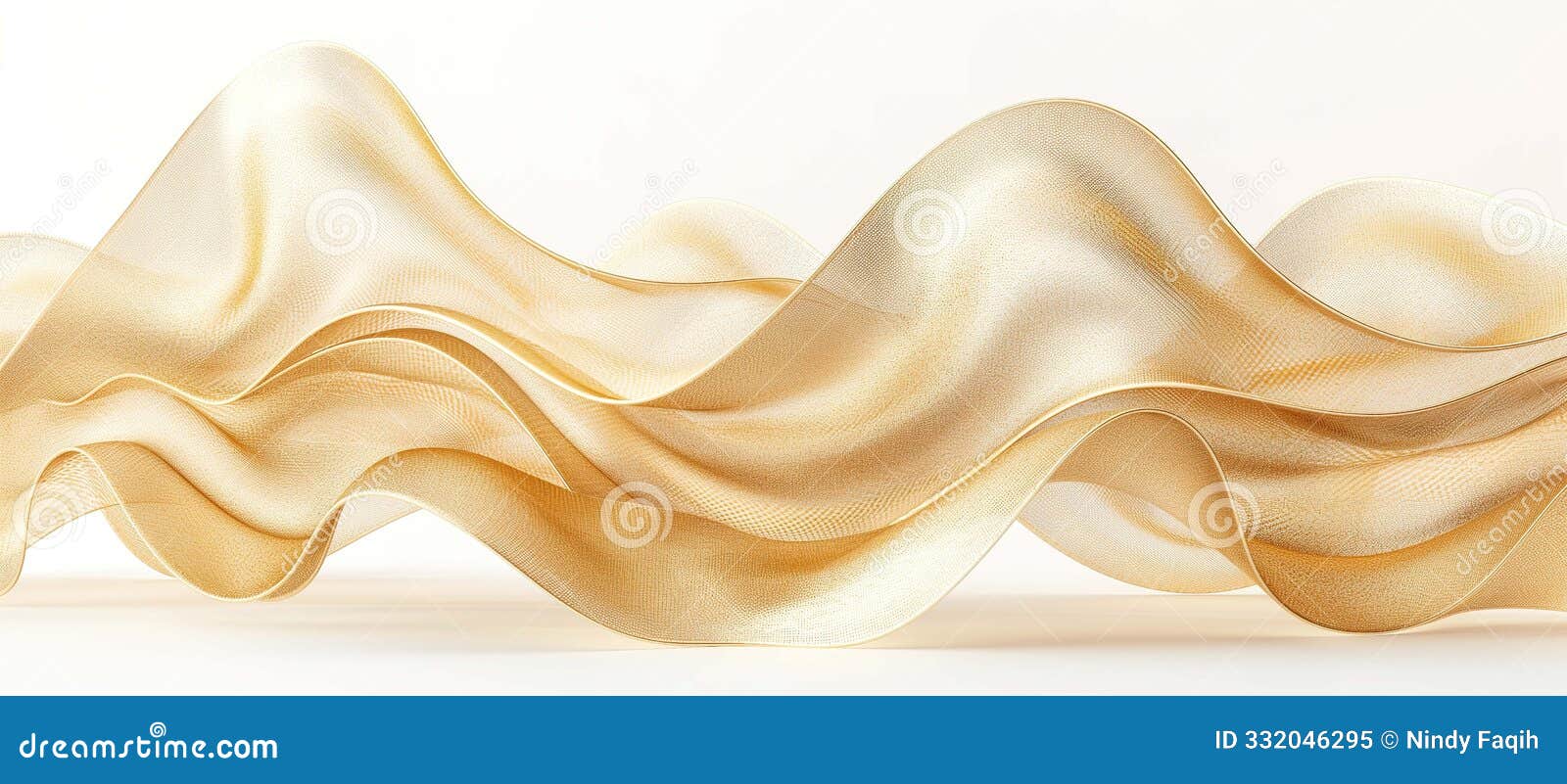 Glowing Gold Color Wave Background Stock Illustration - Illustration of ...