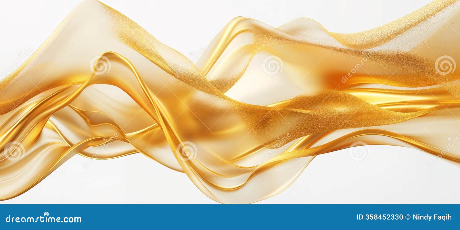 Gold Color Wave Lines Pattern Background, Curve Stock Illustration ...