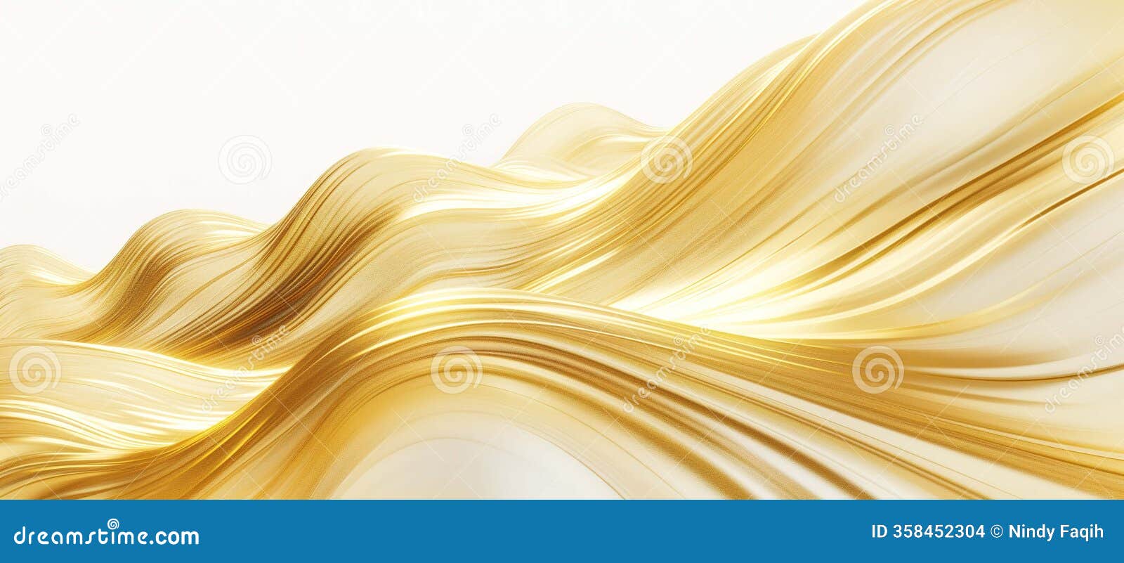 Gold Color Wave Lines Pattern Background, Curve Stock Illustration ...