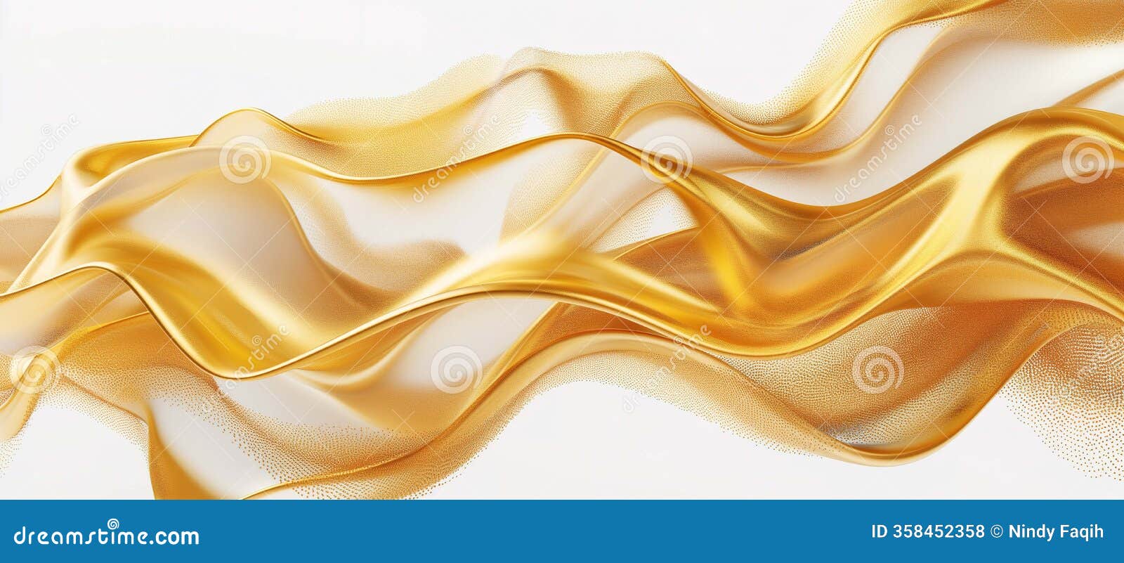 Gold Color Wave Lines Pattern Background, Curve Stock Illustration ...