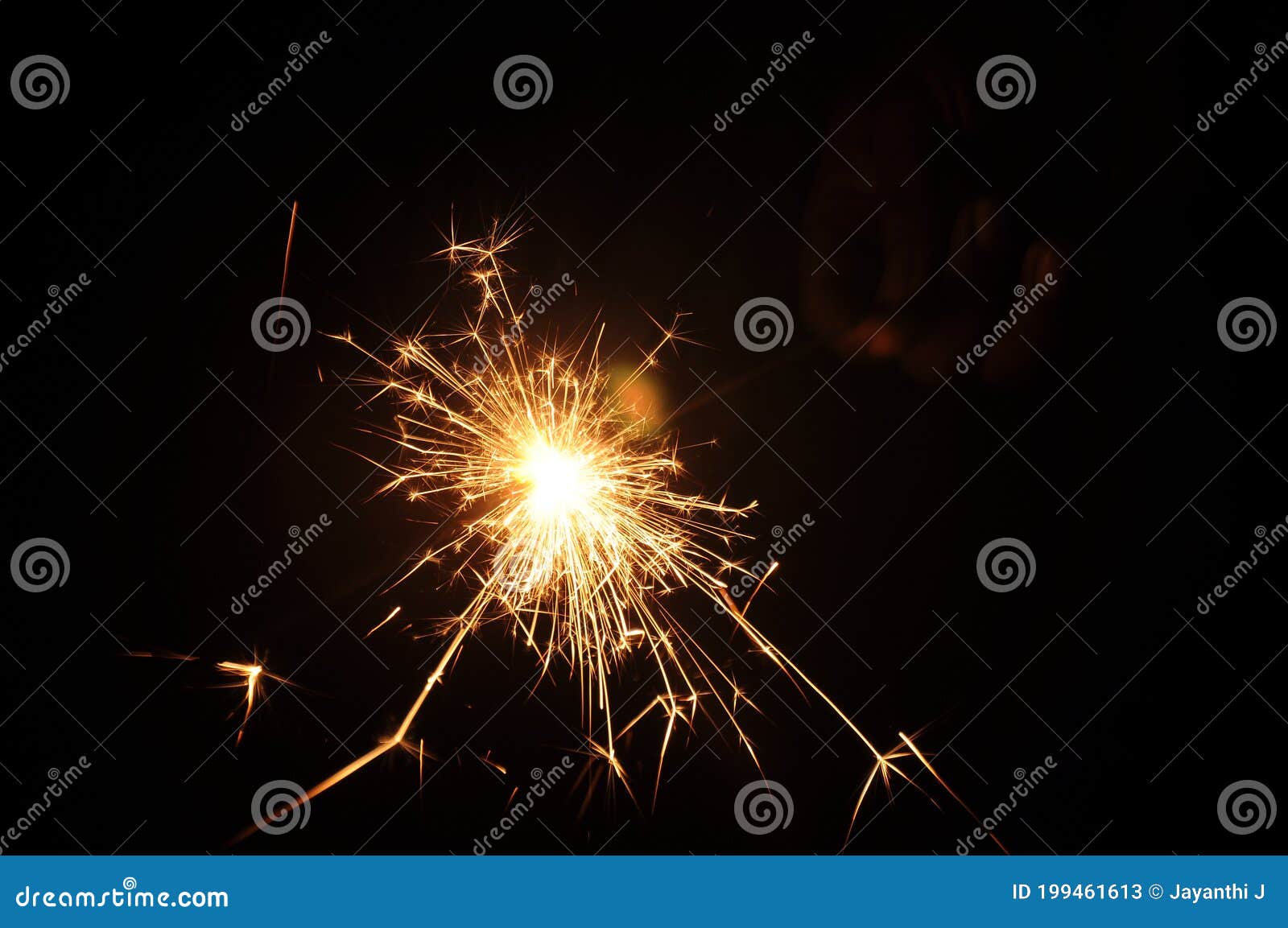 Gold colored crackers stock image. Image of diwali, night - 199461613