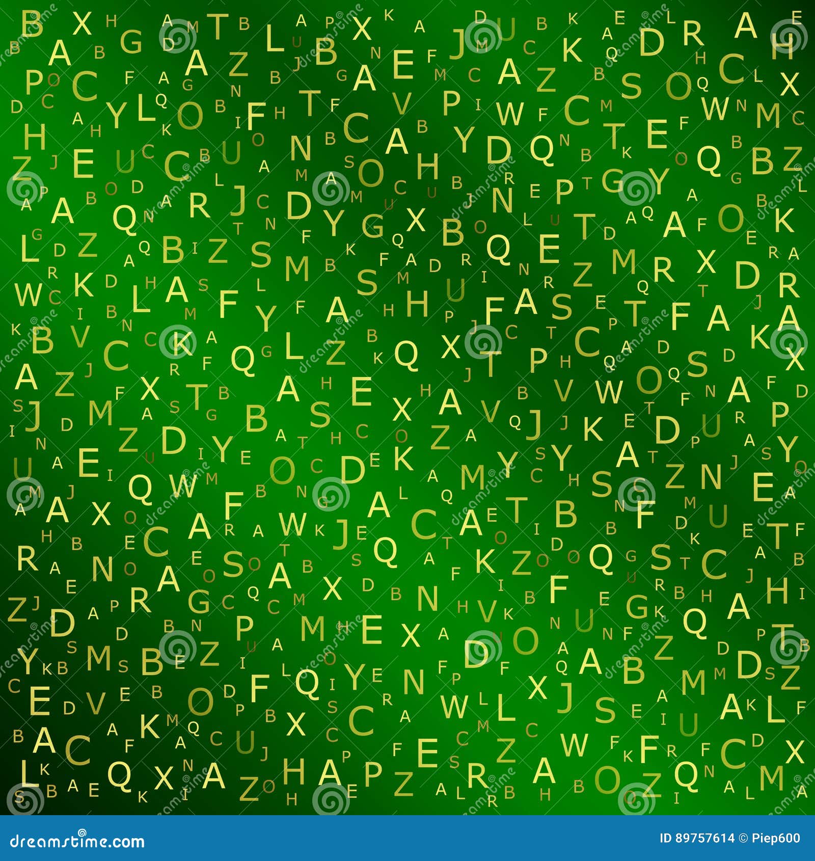 Gold Colored Letters from a To Z on Colored Shiny Background Designed ...