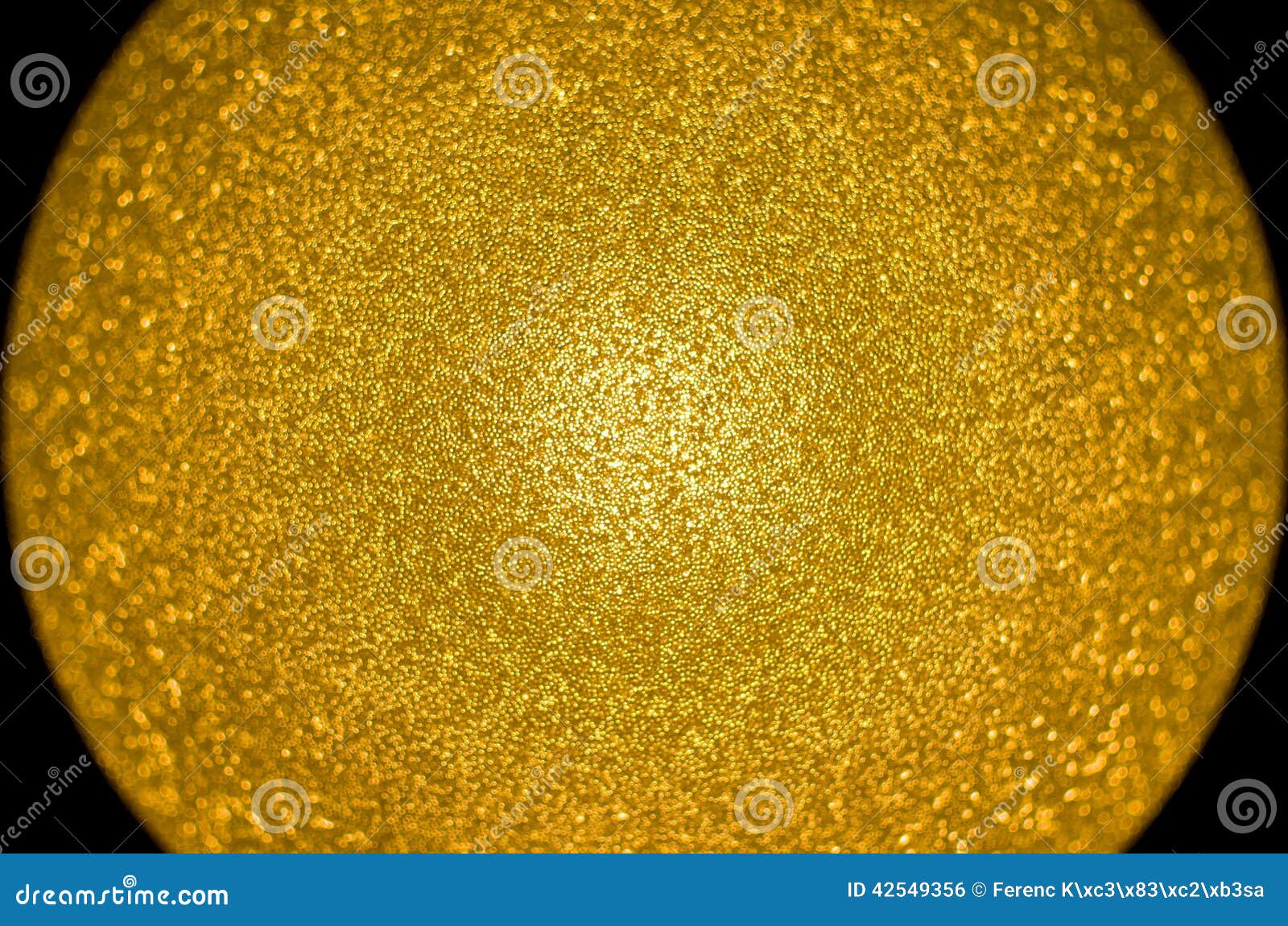 Gold Colored Sphere Centered Stock Photo - Image of object, single ...
