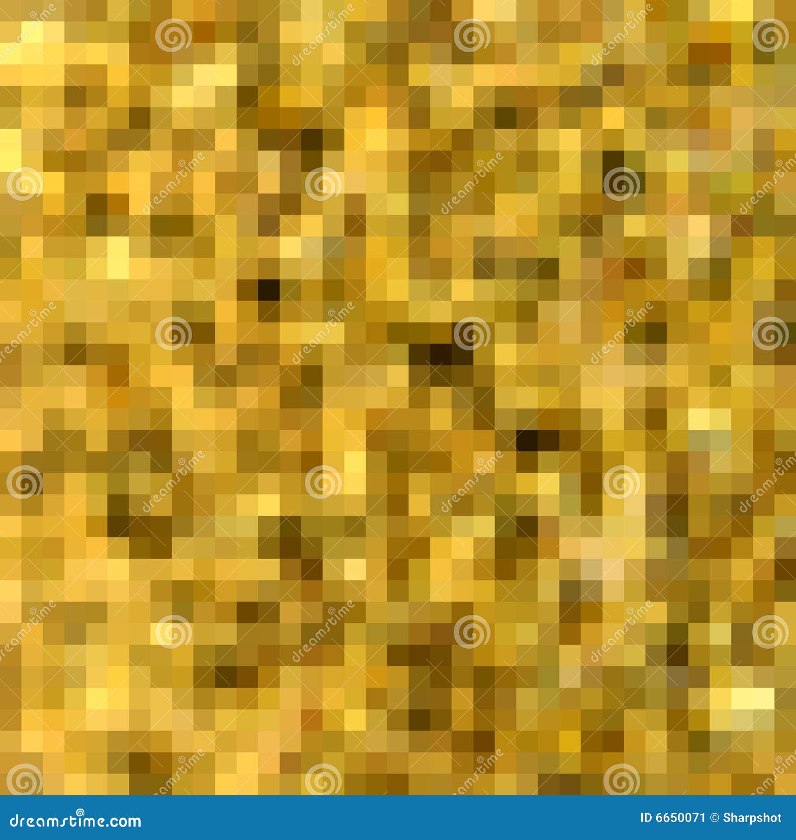 Gold Colors Pixel Background. Stock Illustration - Illustration of ...