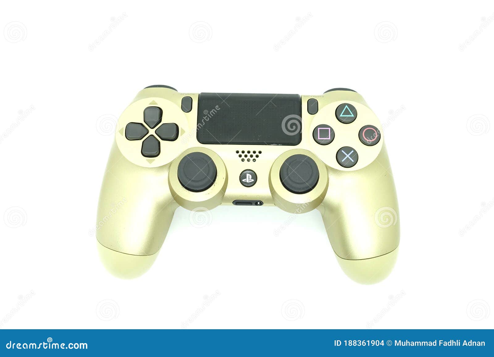 A Gold Colour Playstation 4 DS4 Controller Editorial Stock Image ...