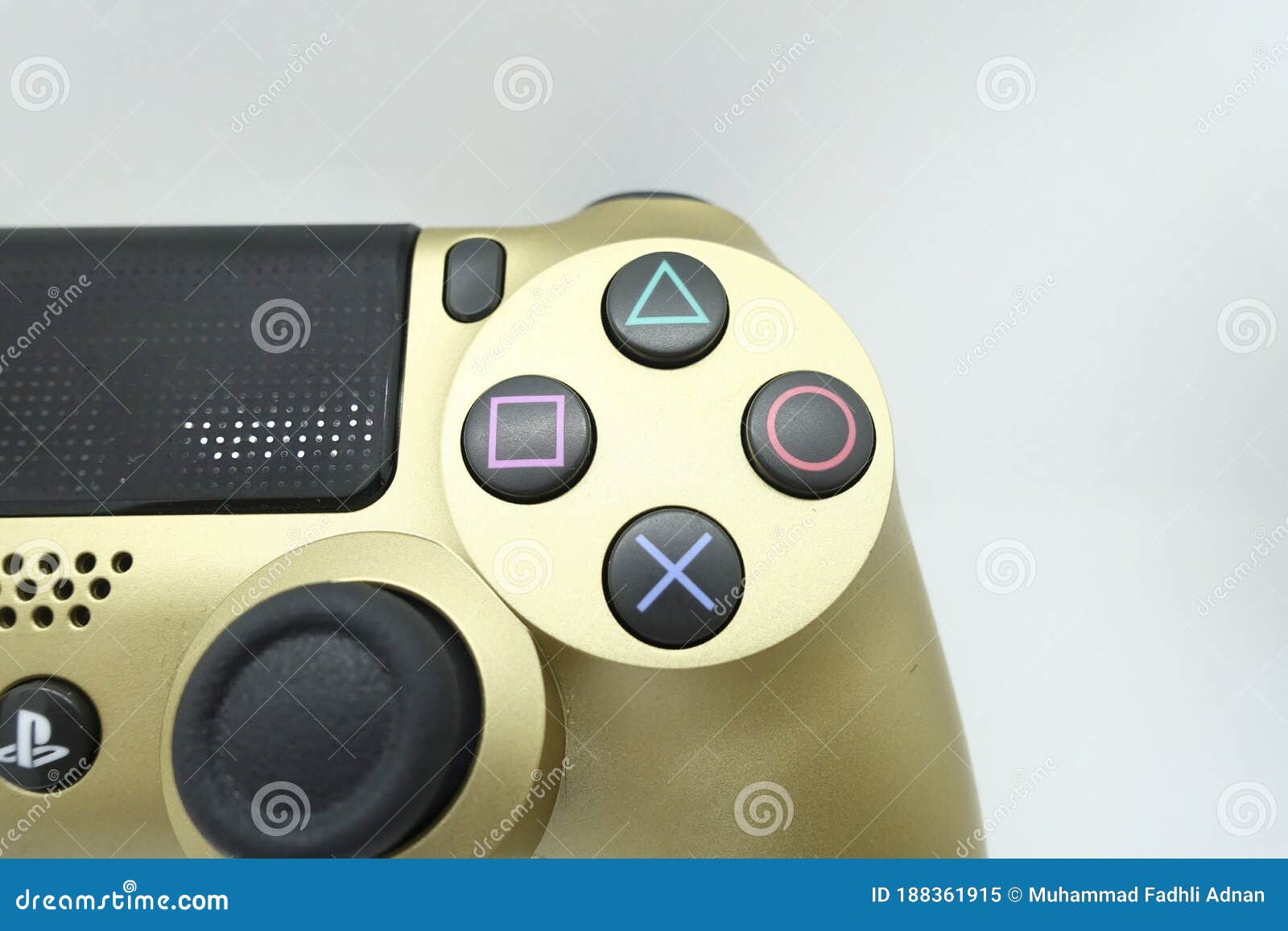 A Gold Colour Playstation 4 DS4 Controller Editorial Image - Image of ...