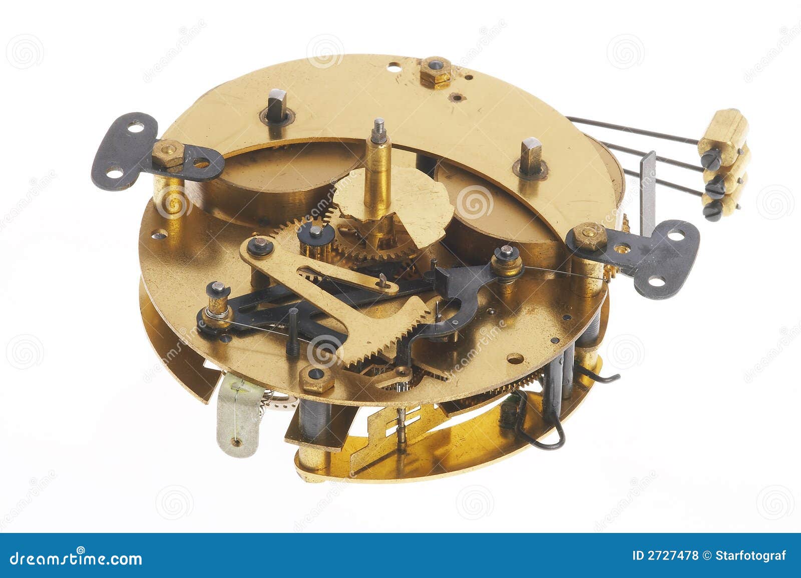 Gold-coloured Clockwork Picture. Image: 2727478
