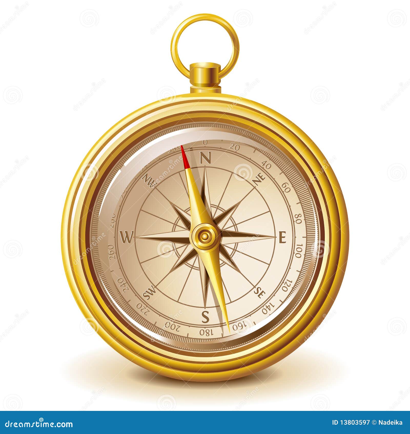 Gold Compass Rose World Map Cartoon Vector | CartoonDealer.com #5084271
