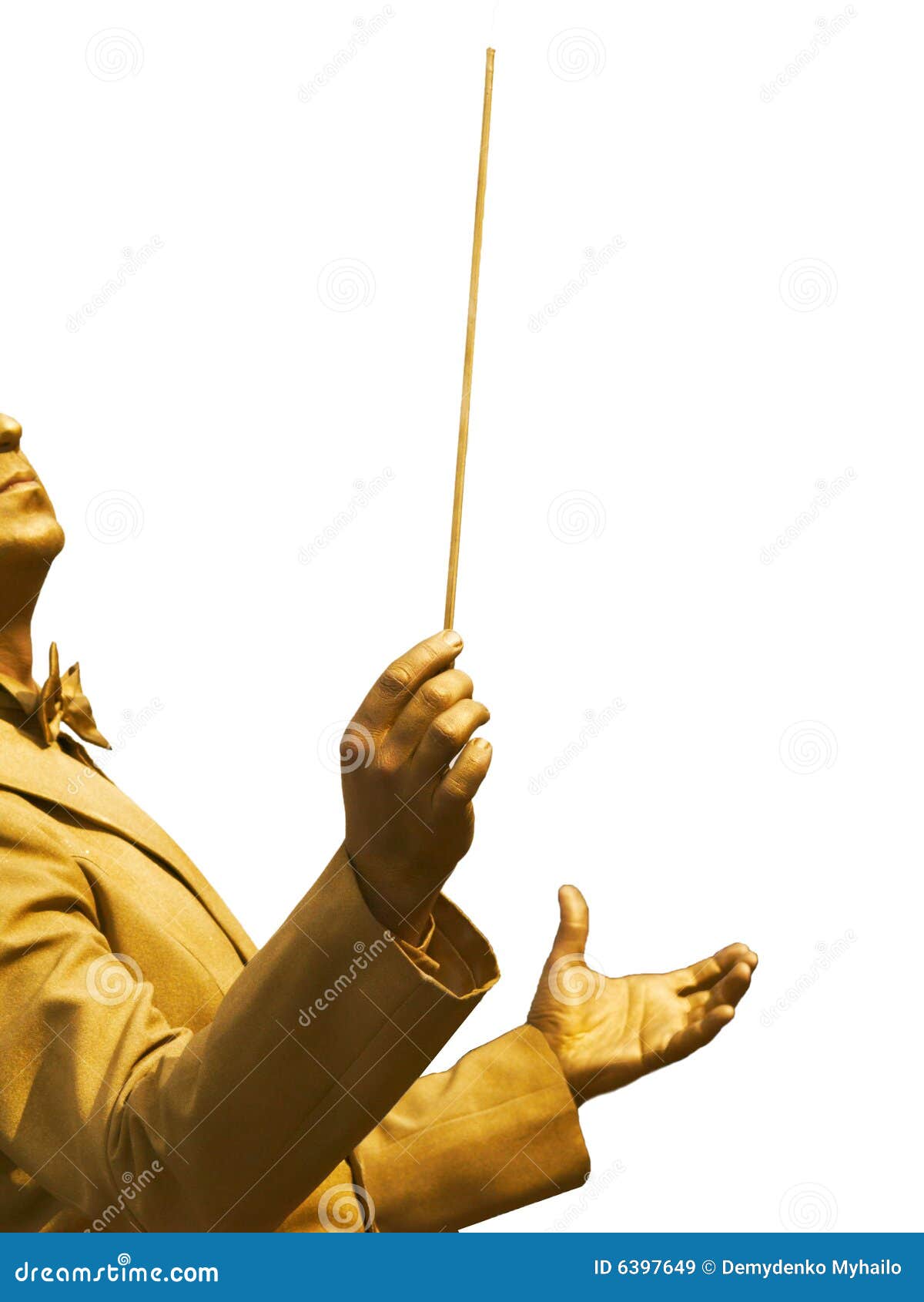 Gold conductor s hands stock image. Image of conducting - 6397649