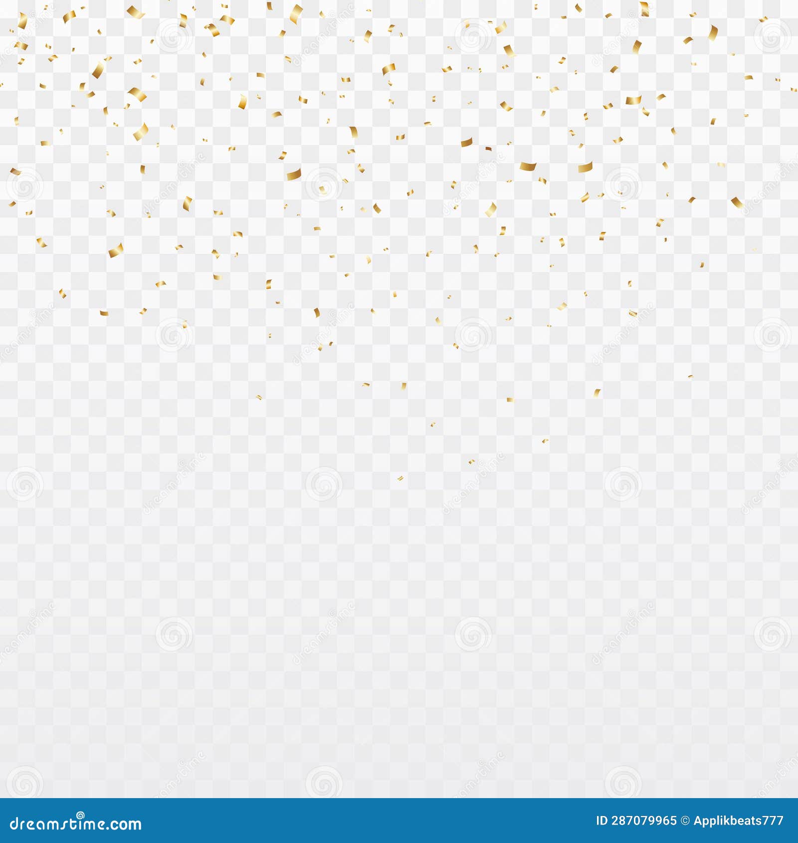 Gold Confetti Background. Party Vector Illustration Stock Vector ...