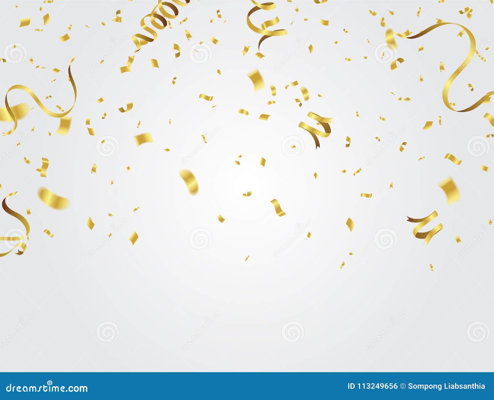 Gold Confetti Glitter On Black Background. Abstract Gold Dust Glitter ...