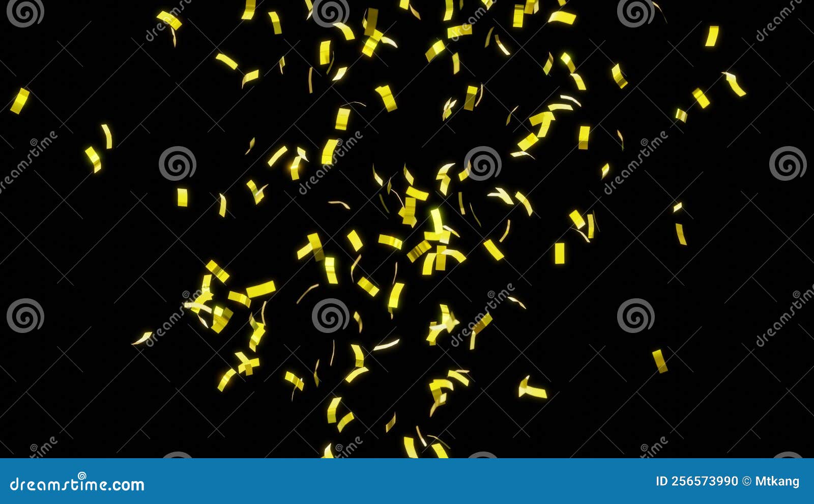 Gold Confetti Explode for Celebration Concepts Stock Photo - Image of ...