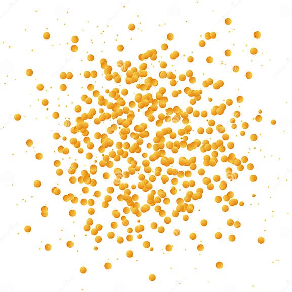 Gold Confetti Set Glitter Stock Vector Illustration Of Invitation