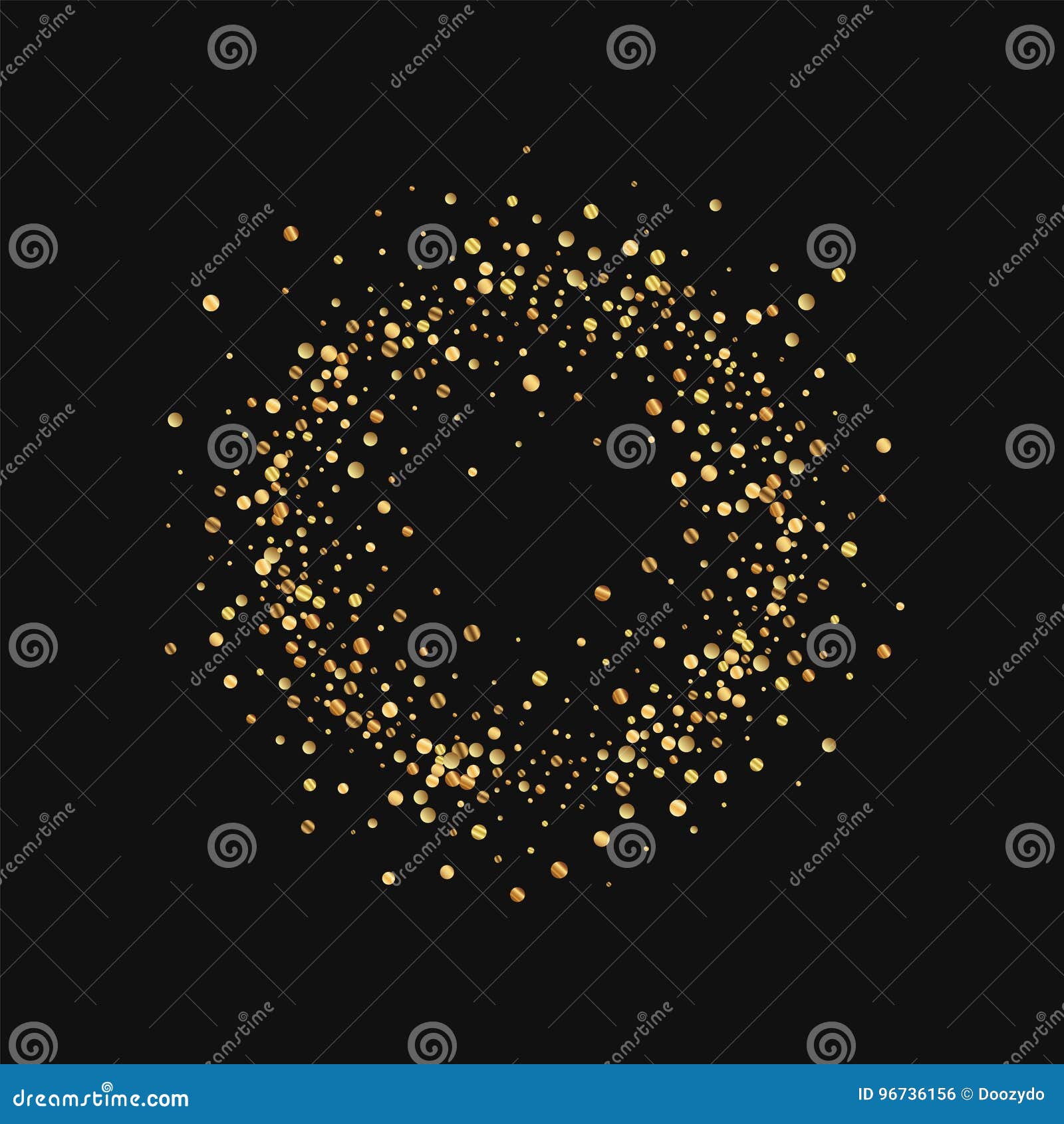 Gold confetti. stock vector. Illustration of gradient - 96736156