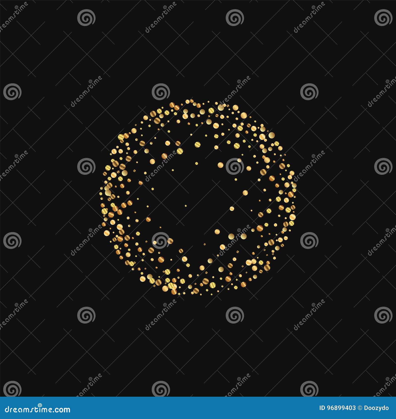 Gold confetti. stock vector. Illustration of messy, christmas - 96899403