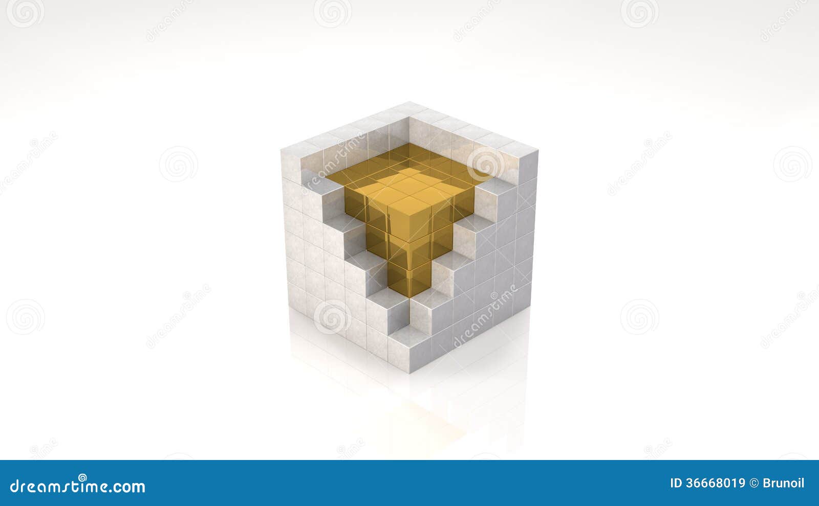 Gold Core stock illustration. Illustration of geometry - 36668019