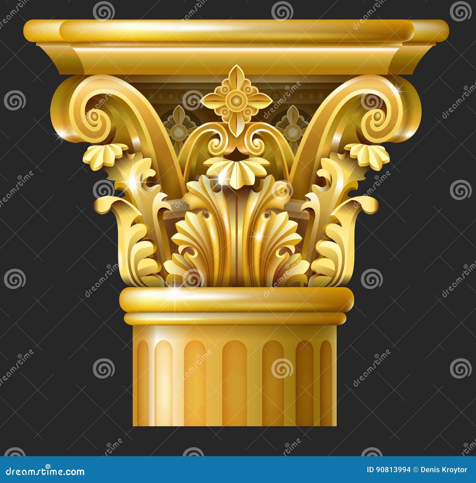 Corinthian Entablature From The Nerva At Rome, Simple Styles, Vintage ...