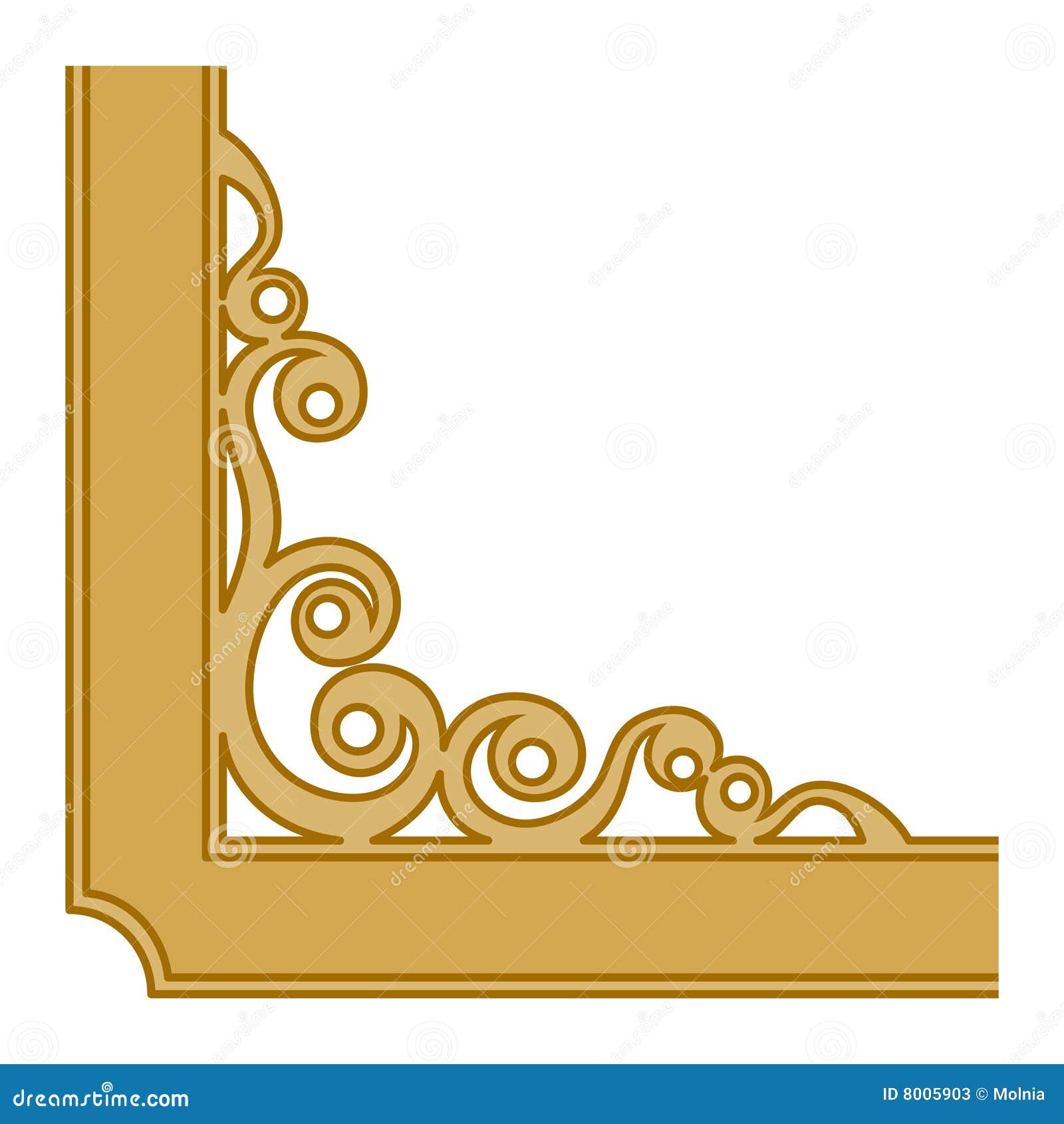 Gold Corner Border