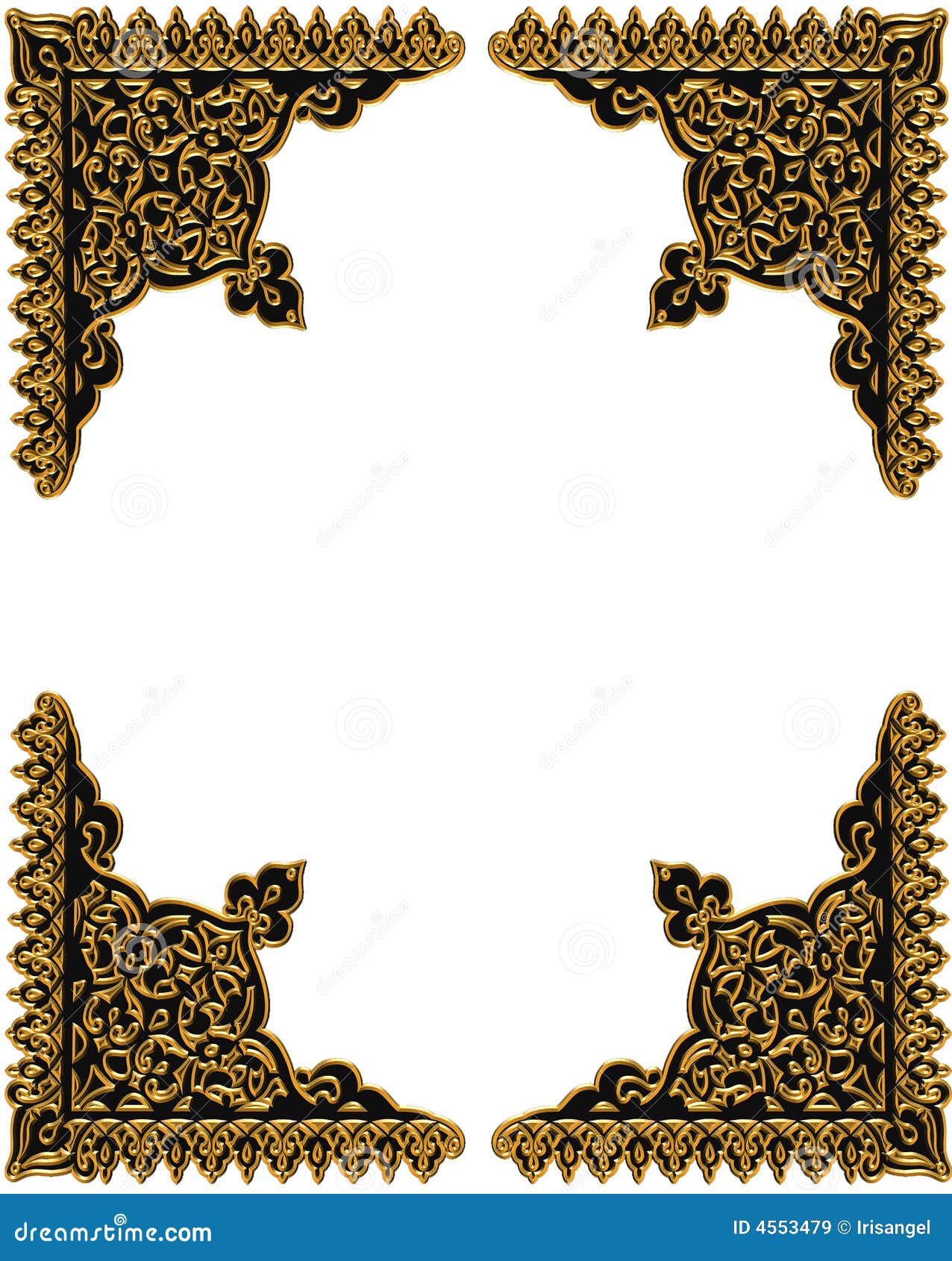Gold Corners Design Element Stock Illustrations – 747 Gold Corners ...
