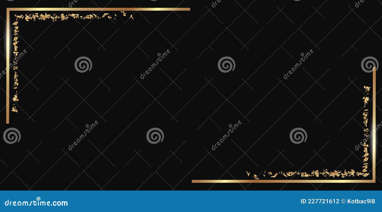 Gold Corners with a Metallic Sheen Effect Stock Vector - Illustration ...