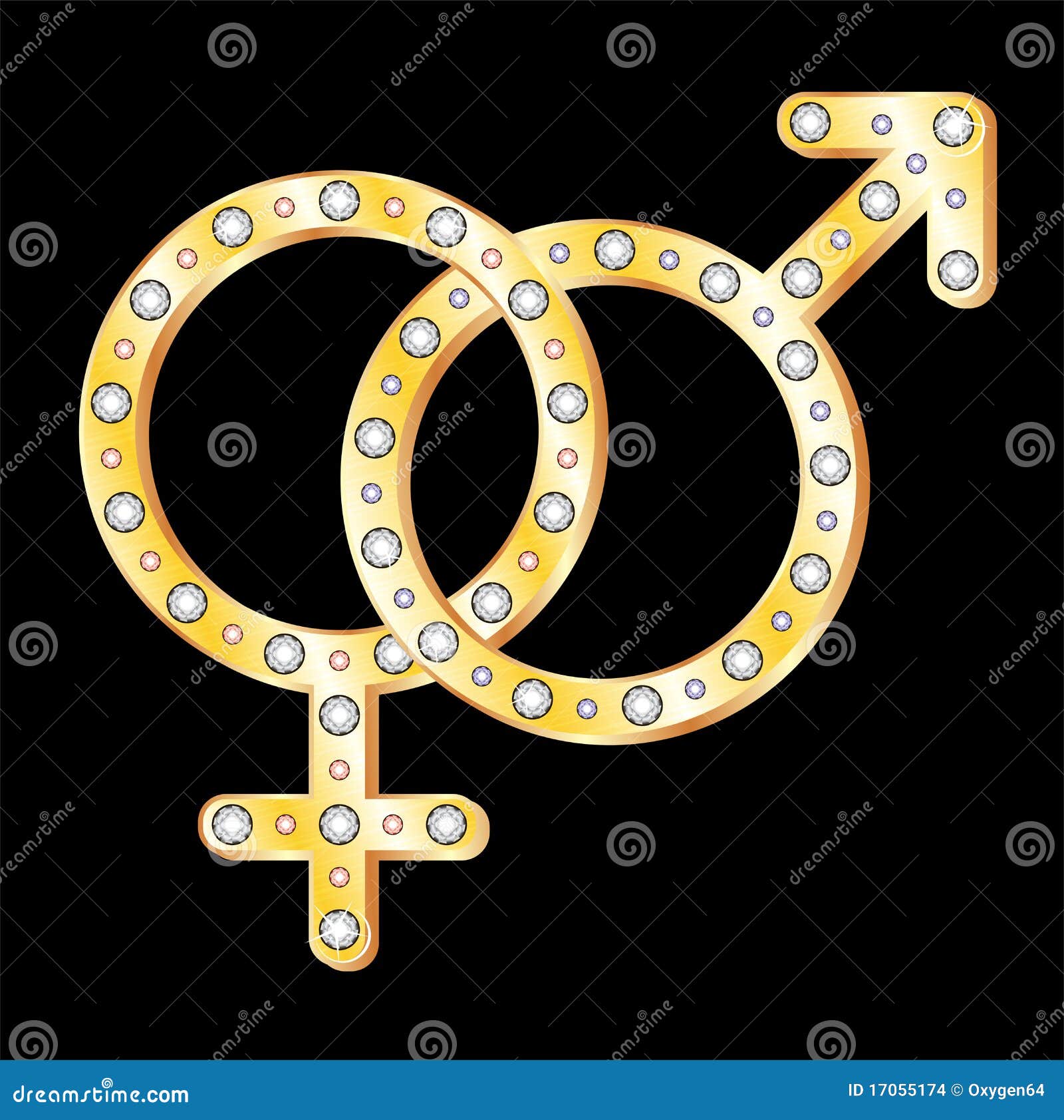 Gold couple symbol stock vector. Illustration of black - 17055174